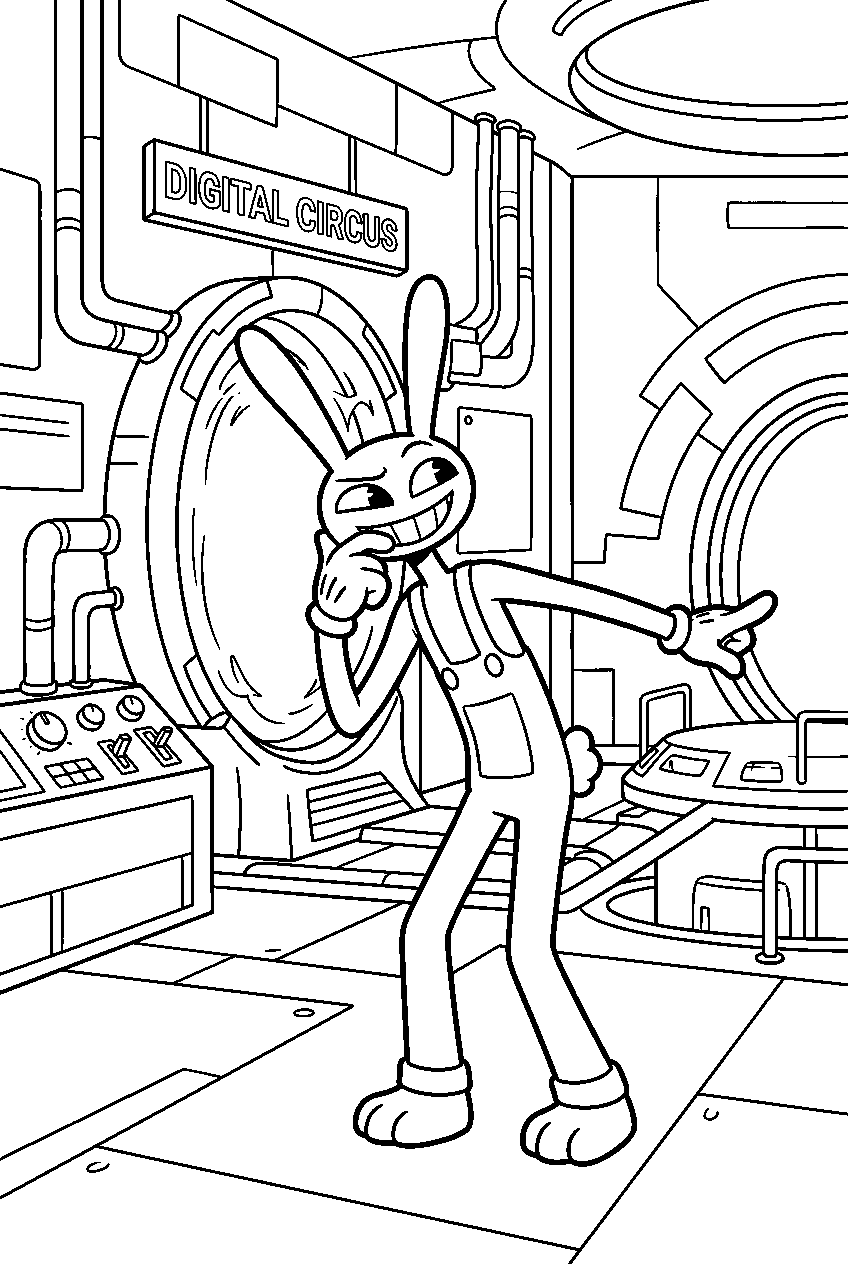165 Digital Circus Jax Coloring Pages