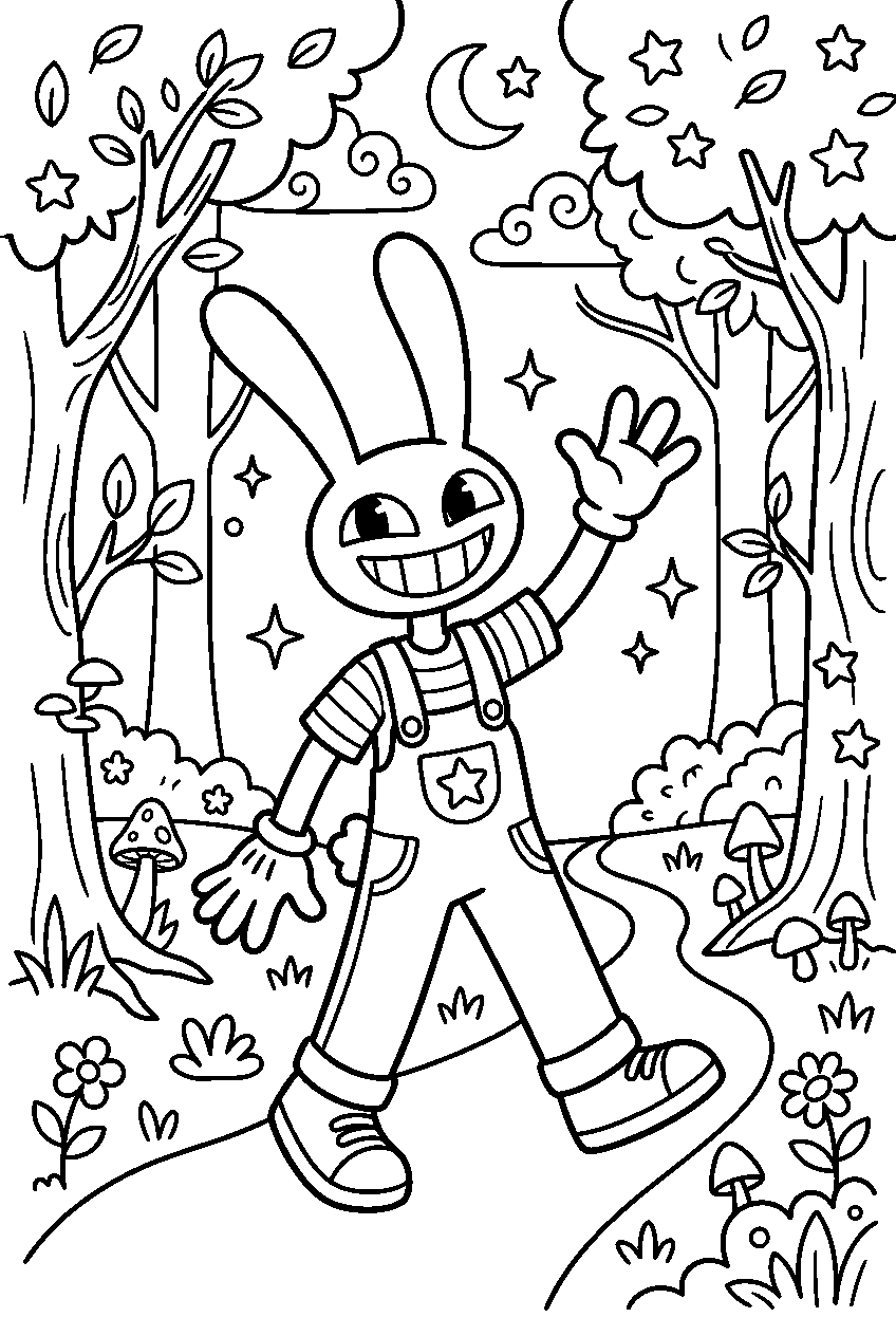 165 Digital Circus Jax Coloring Pages