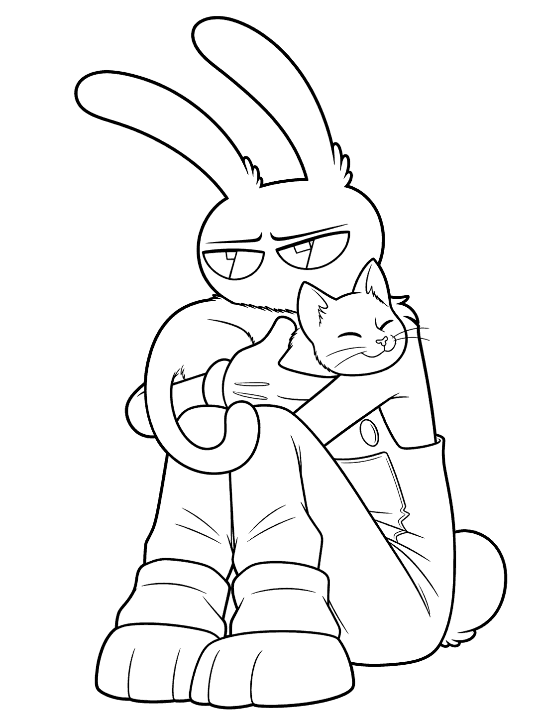 Jax Hugging Cute Cat Animal Friend TADC The Amazing Digital Circus ...