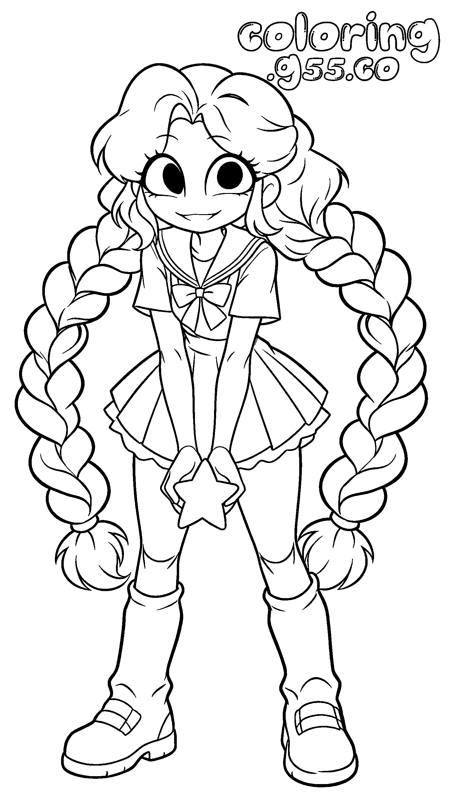 Shooting Star Lily Lovebraids Free Printable Coloring Page